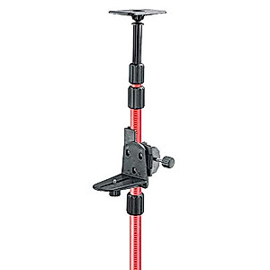 Firecore 13 Ft./4m Telescoping Pole with 1/4-Inch by 20-Inch Laser Mount, Adjustable Laser Level Mounting Pole for Rotary and Line Lasers-FLP400A