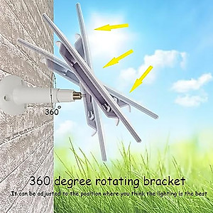 Ring Camera Solar Panel, Solar Battery Charger Compatible with Ring Spotlight Cam Plus/Pro (Battery)&Ring Stick Up Cam Battery and All Type C/ DC3.5 Plug Cameras, 6V 4 W Fast Charging (1Pack)