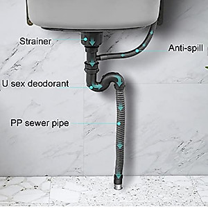 Single Bowl Stainless Steel Commercial Kitchen Sink, Free Standing Utility Sink Single Bowl Rectangle Wash Vegetable Basin For Garage Restaurant Laundry Room Outdoor (With Faucet 42*37*20.2CM)