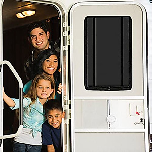 RV Window Shade Coverings with Zipper,Foldable Camper RV Door Window Shade RV Curtains for Camper Insulator for Motorhome Skylight & Window, Camper Accessories for Inside Travel Trailers
