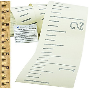 Vinyl Growth Chart | Single Transfer for Easy Application | Kids DIY Height Wall Ruler Kit | Large Measuring Tape Sticker Number Decal Wood Measure Chart Wooden Board Children Decor Growing Baby Room