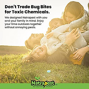 Natrapest Yard Spray - Ready to Use Flea, Tick & Mosquito Yard Spray with Natural Essential Oils - Plant Based Formula is Plant, Pet & Kid Safe - Insect Killer, Treatment & Repellent - 32 oz