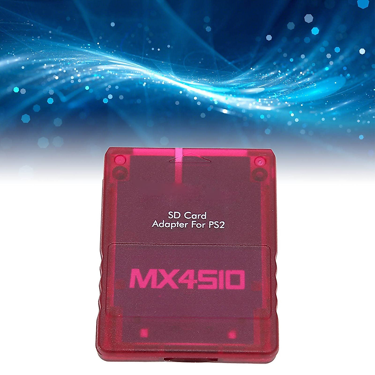 Memory Adapter for PS2, MX4SIO(Memory Expansion for SIO) SIO2SD Memory Adapter Replacement Memory Reader for PS2 Fat Console(Red)