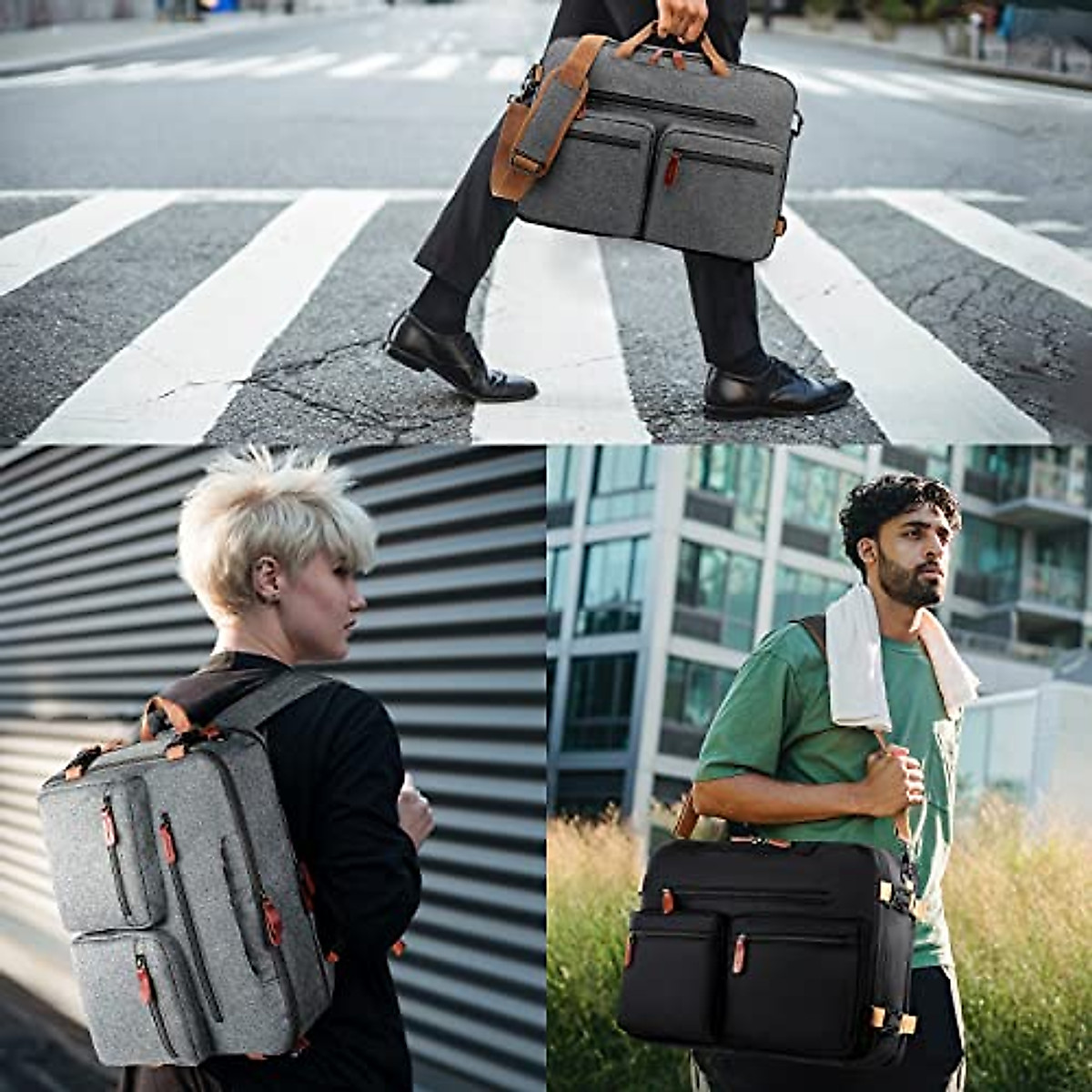 MOLNIA Laptop Backpack, 3 in 1 Laptop Backpack, 17.3 inch Computer Backpack, Multi-functional Laptop Bag, Business Casual Travel College Men/Women, Dark Grey