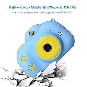 Kids Camera 1080p Hd Digital Video 8mp Camera 2-inch IPS Screen Selfie Micro Camera with 32gb Sd Card Rechargeable Children Camera Birthday New Year Toy Gifts (Blue)