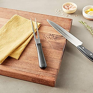 Mercer Culinary M14007 Millennia Black Handle, 7-Inch Straight, Cook's Fork