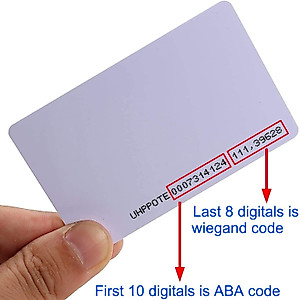 UHPPOTE Contactless 125kHz RFID Proximity Smart Card 0.8mm Thick for Access Control System & Time Attandance (Read only, Pack of 100)