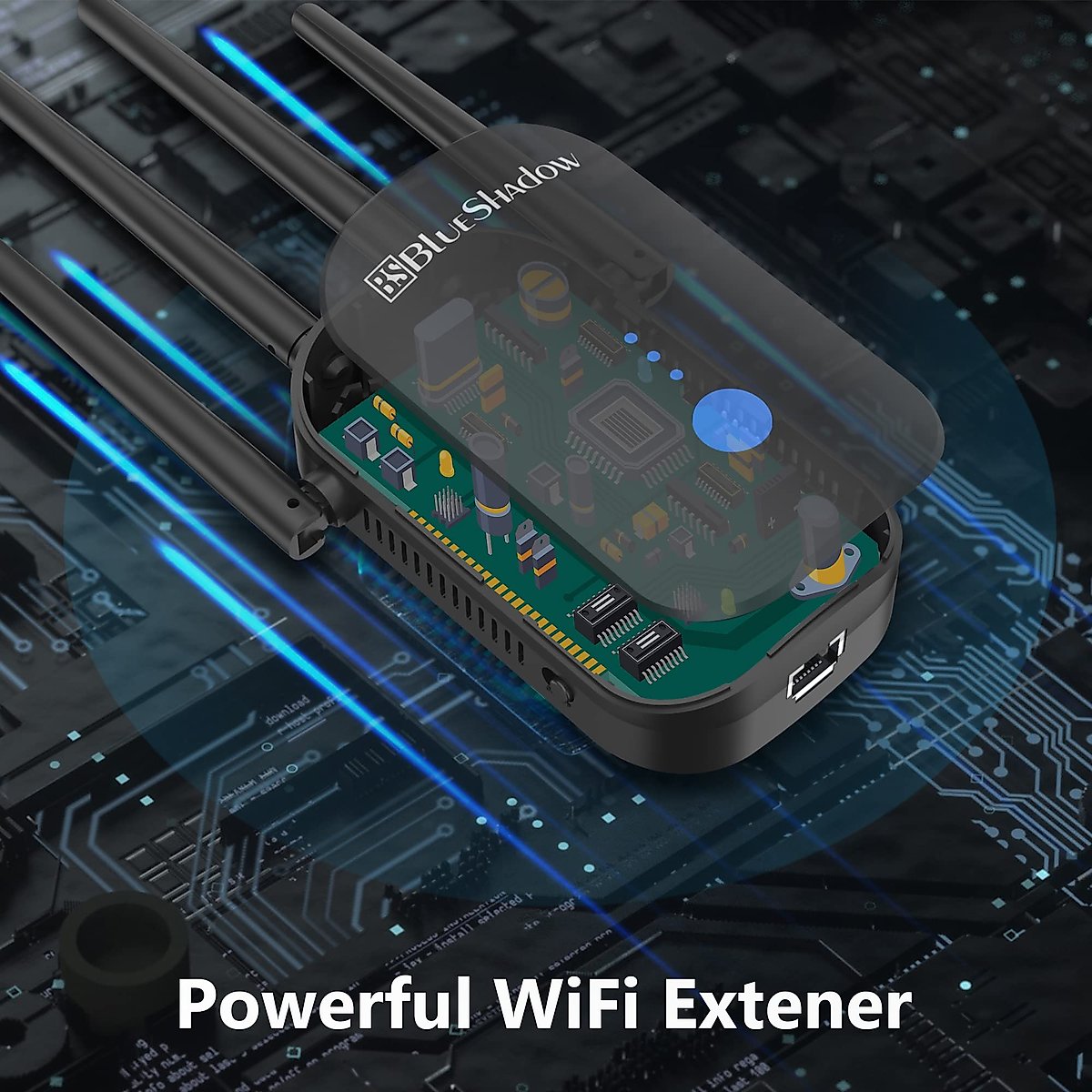 WiFi Extender 1200mbps| Covers Up to 1000 Sq. Ft and 20 Devices | WiFi Extender Signal Booster for Home |Ethernet Port, Access Point and Wall Plug
