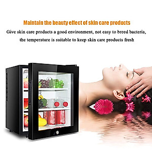 GUANGMING - Table Top Mini Fridge, 30 Litre Refrigerator with Lockable Door, Single Door Compact Upright Freezer for Home/Dorms/Apartment/Office, 400×400×485Mm,A (Size : B)