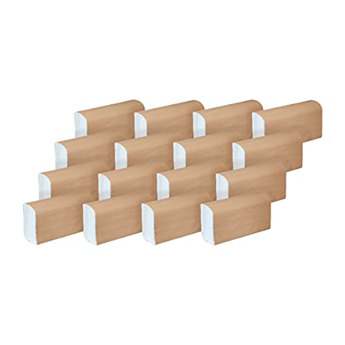 AmazonCommercial FSC Certified Ultra Plus Multifold Paper Towels, 2400 Count, 16 Pack of 150, White