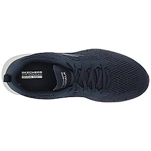 Skechers Women's GO Walk 6-Bold Vision Sneaker, Navy/White, 6