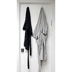 Dependable Industries inc. Essentials Over-The-Door Hanger Hook Set – 4-Pack of 3.5 in, Plastic Over-The-Door Hangers & White Over-The-Door Hooks – Over-Door Hooks for Hanging Clothes & Towels