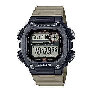 Casio Men's Quartz 10-Year Battery 200M Water Resistant Extra Long Band Watch DW-291HX-5AV