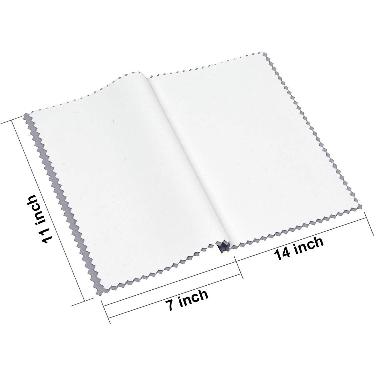 3 Pack Mothland Polishing Cloth Large 11 X 14 Inches Jewelry Cleaning Cloths for Gold Silver Platinum Jewelry Coins Watches and Silverware