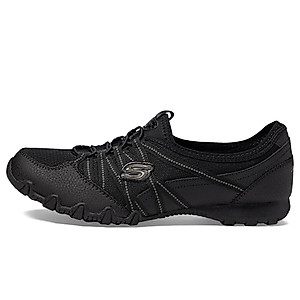 SKECHERS Women's Bikers LITE-RELIVE Sneaker, Black, 8.5