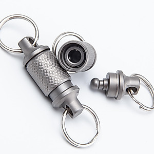 WARHERO Titanium Key Chains Clip For Car Keys Quick Release Detachable Keychain Clip Mini Pull Apart Key Rings Lightweight and Durable Design Key Organizer