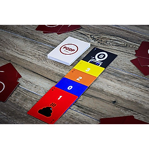 Breaking Games Poop The Game - Hilarious and Family-Friendly Card Game for Kids Ages 6 and Up - Perfect for Game Night and Parties - 2-5 Players