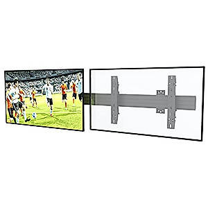 2x2 Video Wall Pop Out Mounting System Horizontal Rails Four Fixed Displays with with Micro Adjustment Arms Vesa Universal TV Television Monitors Modular