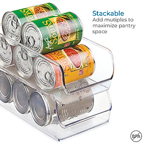 iDesign BPA-Free Plastic Freezer and Fridge Organization Bin for Kitchen, Fridge, Freezer, Pantry and Cabinet Organization, The Linus Collection – 11" x 7" x 3.5", Clear