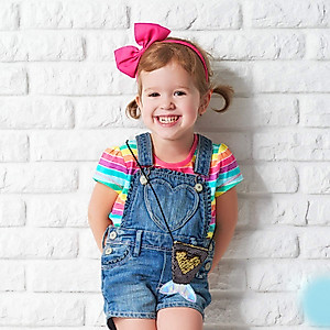 Frienda 10 Pieces Mermaid Tail Coin Purse Sequin Crossbody Coin Wallet Bags for Kids Little Girls Mermaid Party Birthday Gifts