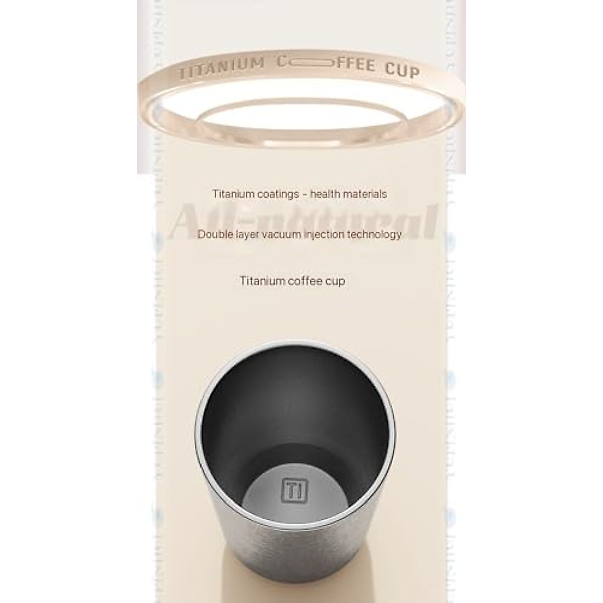 Car Travel Mugs for VW ID.4,Titanium Water Bottle Insulated Water Bottle Leak Proof Locking Lid Coffee Cup Journey Essentials Gifts Cups Mugs for Women and Men 480ml,Silver 480ml