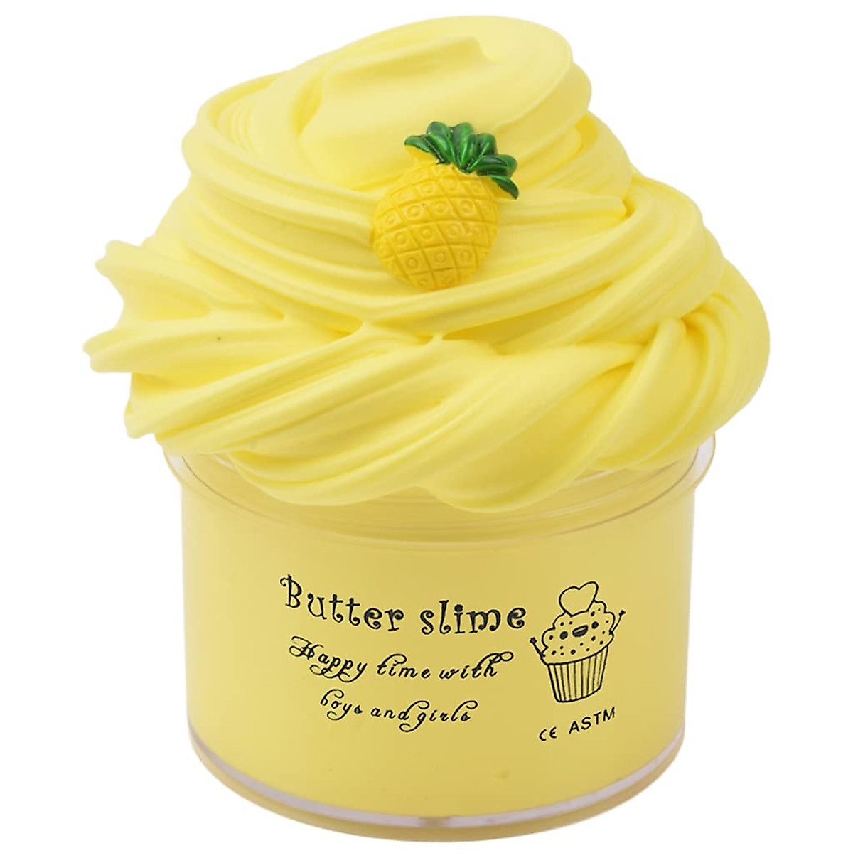 3 Pack Butter Slime Kit Blue Green Yellow Sludge Putty Toys Birthday for Kids Party Favors Art Craft Stress Relief Toy for Girls Boys