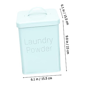 HEALLILY Laundry Baskets 1 Set Washing Storage Bucket Soap Dispensers Containers for Beads Soap Laundry Storage Jars with Lids Laundry Holder Fabric Softener Dispenser Flour Container