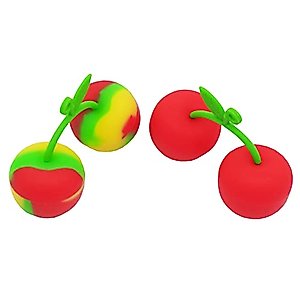 vitakiwi 10ml Cherry Silicone Wax Container Non-stick Jars (2)