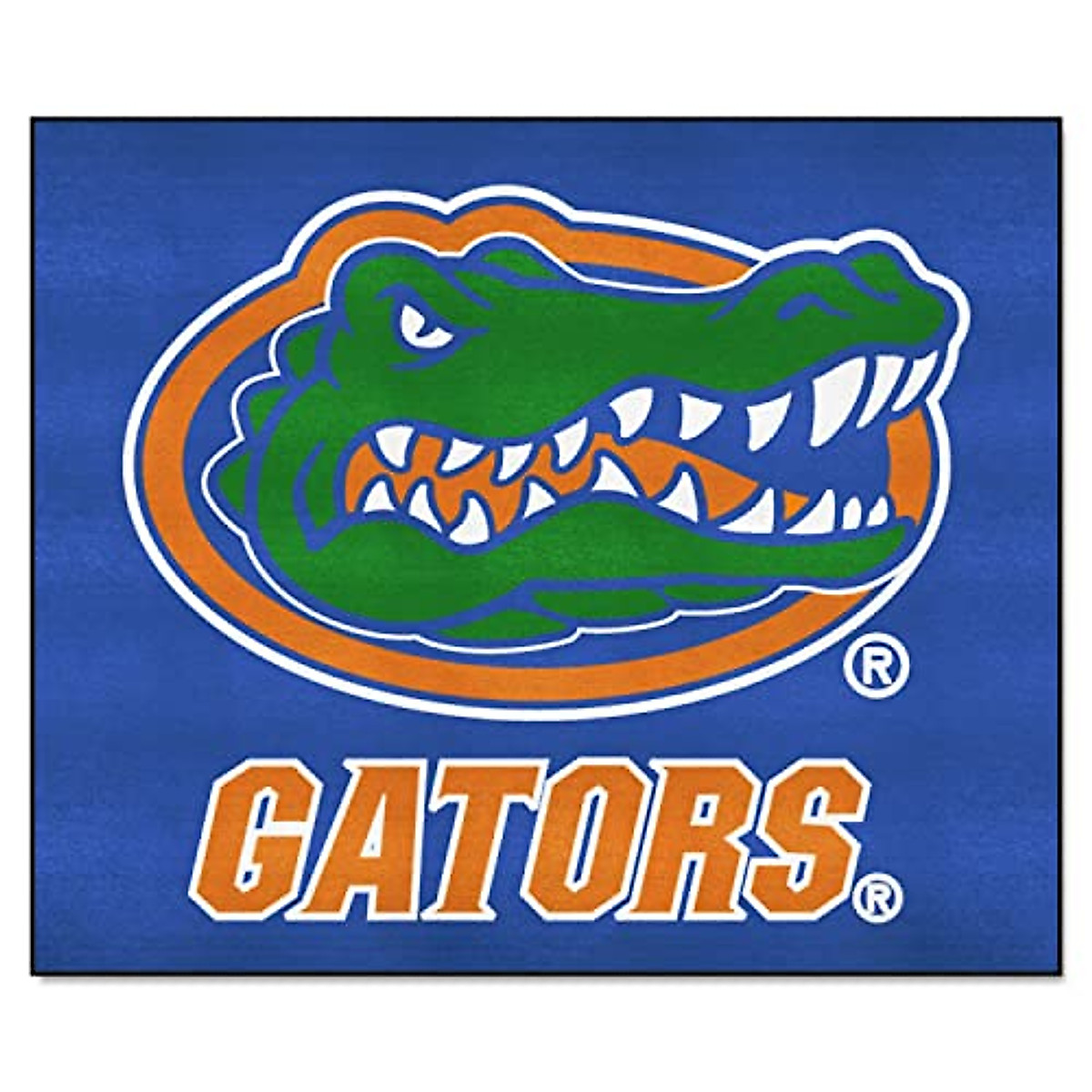 FANMATS 4155 Florida Gators Tailgater Rug - 5ft. x 6ft. Sports Fan Area Rug, Home Decor Rug and Tailgating Mat - Gator Head Primary Logo