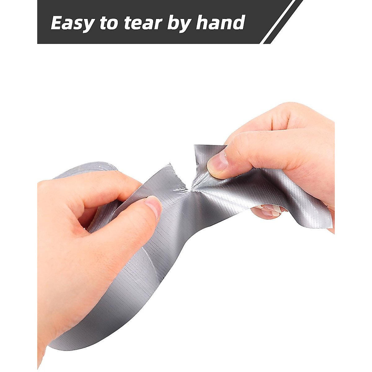 WeLiu Silver Duct Tape 2in x 30Yards 6-Pack Heavy Duty Duct Tape Flexible No Residue Strong Waterproof Tear by Hand Indoor & Outdoor Use