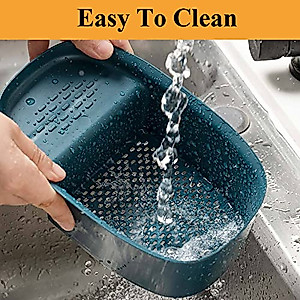 HLWDFLZ 2PCS Sink Drain Strainer Basket - Kitchen Hanging Sink Drain Basket for Wash Vegetables Fruits and Filter Kitchen Food Scraps Catcher