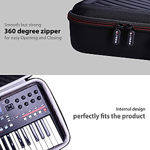LTGEM Hard Travel Carrying Case for Pioneer DJ DDJ-FLX4 / Roland DJ-202 / M-Audio Oxygen Pro 25 / AKAI Professional MPK225 DJ Controller