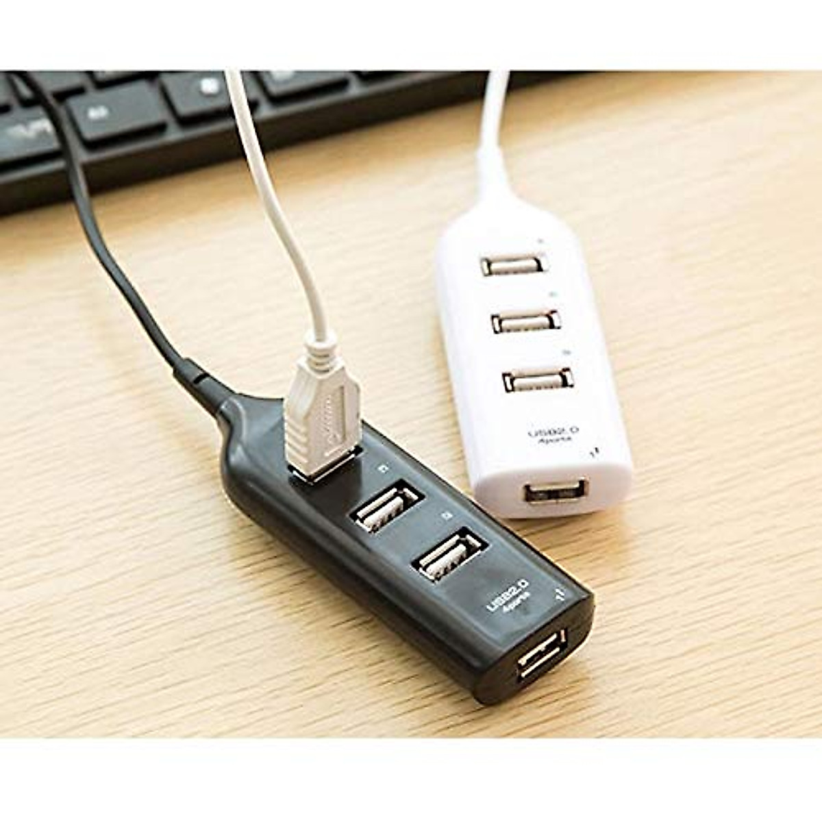 CUJUX 2.0 Multi USB 2.0 Hub USB Splitter High Speed 3 USB Card Reader USB Extender for PC Laptop (Color : Black)