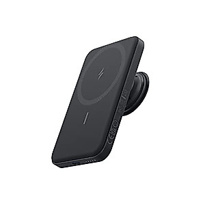 Anker 622 Magnetic Battery (MagGo with PopSockets Grip), 5,000mAh Wireless Portable Charger with Swappable PopGrip and Stand, USB-C for iPhone 14/13/12 Series (Black)