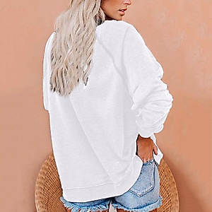 My Orders Womens Breast Cancer Distressed Sweatshirt Pink Ribbon Graphic Vintage Crewneck Sweatshirt Fight Cancer Long Sleeve Tops