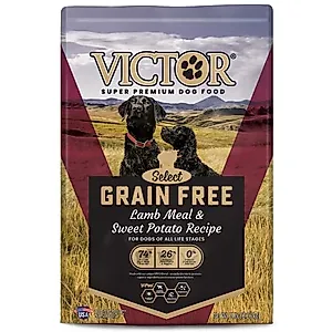 Victor Super Premium Dog Food – Grain Free Lamb Meal & Sweet Potato Recipe - Dry Dog Food for Dogs of All Life Stages – High Protein Dry Dog Food for All Normally Active Dogs, 5 lb