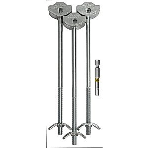 ZIPBOLT QT10.700 WORKTOP Connector 164mmPACK of 3 INC 50mm Driver BIT, 164mmx20mm