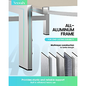 Patio Chaise Lounge Chair Outdoor with Wheels&Armrests, Aluminum Pool Lounge Chairs Set of 2 Five-Position Adjustable Recliner, Outdoor Beach Lounge Chairs for Poolside, Patio, Deck, Yard, Khaki