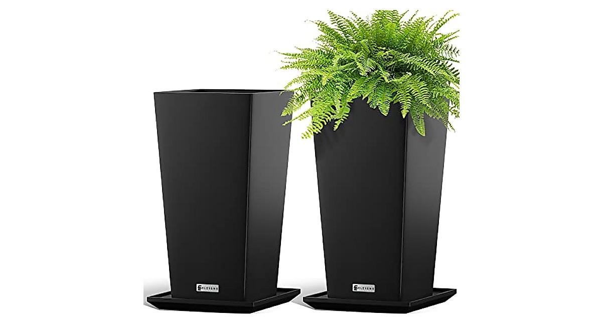 Elevens Tall Planters 30 Inch Square Garden Pots – Durable & Stylish