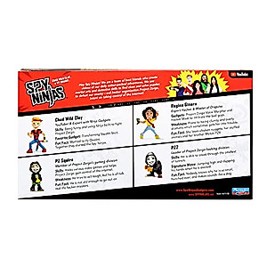 Spy Ninjas Collectible Figure 4-Pack with Chad, Multicolor, (41130)