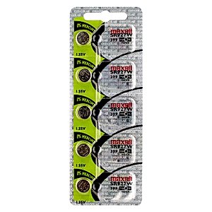 5PK Maxell Silver Oxide SR927W High Drain Watch Battery Replaces D395, D395/399, D399, GR927, L926, LA, R 395/25, R 399/35, SR57H, SR926, SR927, SR927SW, SR927W, SR927W/SW, TR927W, V395, V399