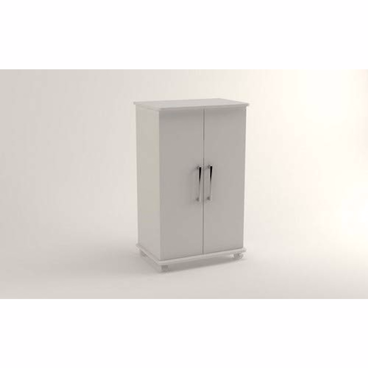 Manhattan Comfort Catalonia 2.0 Collection Modern Standard Sized 6 Shelf, 18 Pair Freestanding Mobile Shoe Storage Closet, White