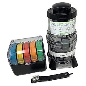 Shark ' Ninja Auto-Spiralizer Kit with Storage Box for CT682SP CT680W Intelli-Sense System Blender (XSKCTSPIRALW & XSKBLADEBOX), Clear and Black