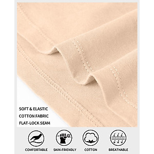 V FOR CITY Women's Built-in Bra Tank Adjustable Wide Strap Camisole Tops Scoop Neck Cotton Cami Shirts M