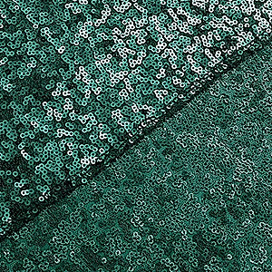 Sugargirl Dark Green Sequin Backdrop Curtain 2 Panels 2FTx8FT Glitter Dark Green Background Drapes Sparkle Photography Backdrop for Party Wedding Birthday Wall Decoration