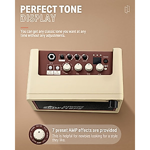 Donner 39 Inch TL Electric Guitar & Mini Guitar Amp Digital, 5W Wireless Small Electric Guitar Amplifier, Cyclops Guitar Combo Amp with 7 Amplifier Models 3 Types of Effects: Mod, Delay, Reverb and Dr