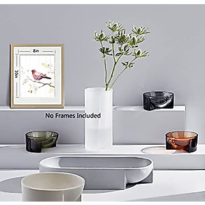 HONGRUIFAN Hummingbird Wall Art Canvas Flower Pictures Watercolor Artwork Prints Painting 8x10 inch Set of 6 Unframed for Kitchen