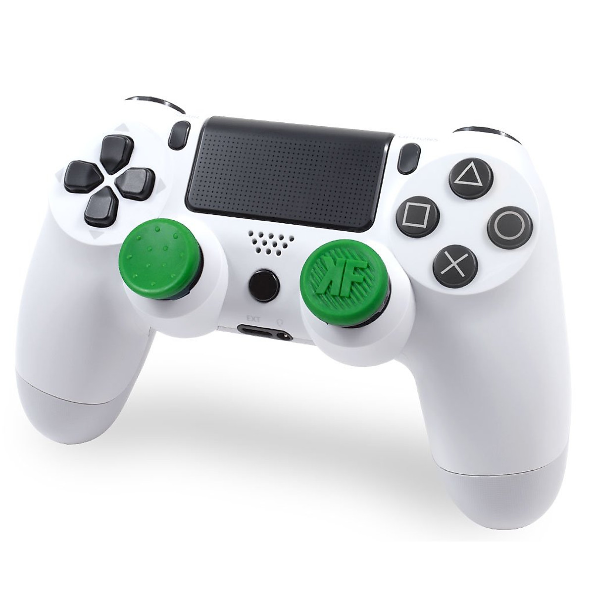 KontrolFreek GamerPack Alpha for PlayStation 4 (PS4) Controller | Performance Thumbsticks | 2 Low-Rise Concave, 2 Low-Rise | Green