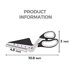 Pizza Scissors Cutter One-Handed Operation Stainless Steel Pizza Spatula Slicer