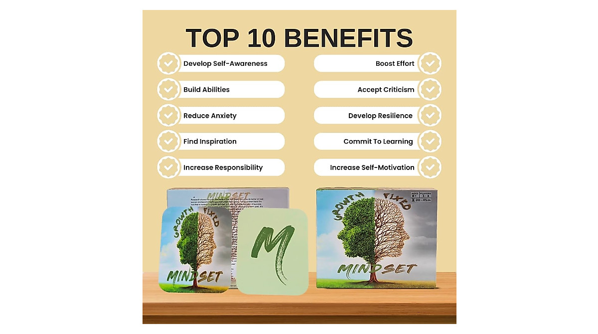 Growth Mindset Card Game for Kids 8+ | Build Resilience & Skills